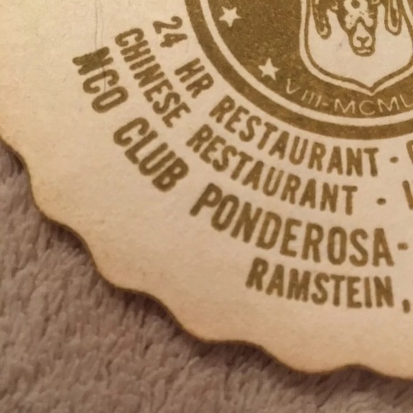 Vintage | Dining | Nco Club Ramstein Germany Vintage Airmans Coasters ...
